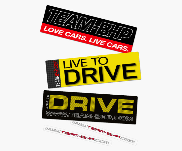 ‘Live To Drive’ Sticker Set (5pcs) – Team-BHP Shop