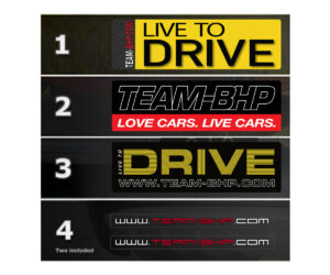 ‘Live To Drive’ Sticker Set (5pcs) – Team-BHP Shop