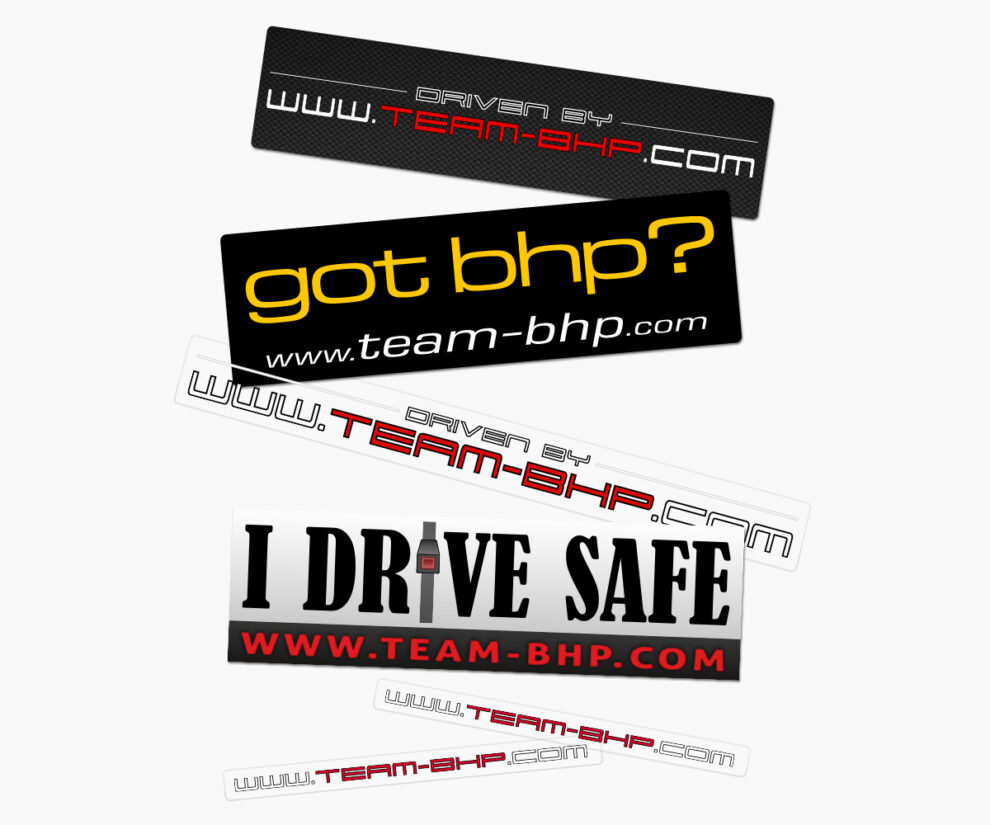 Team-BHP Classic Sticker Set (6pcs) – Team-BHP Shop